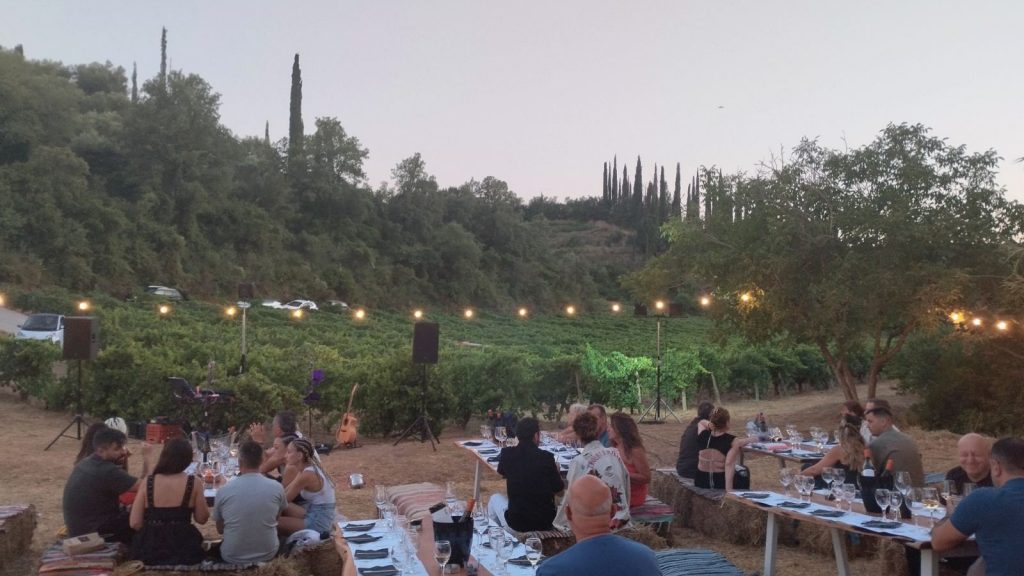 Πάρτι υπό το φως της πανσέληνου στους αμπελώνες της Οινοποιίας Ψαρούλη ...